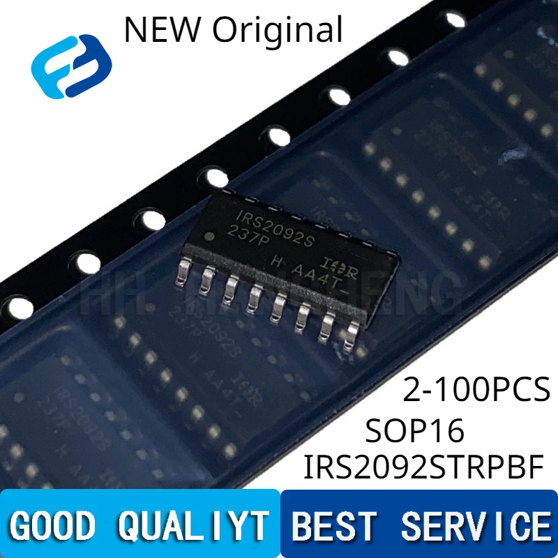 Conjunto de chips IRS2092S, IRS2092SPBF, IRS2092, IRS2092STRPBF SOP-16, 2-100 unidades/lote ...