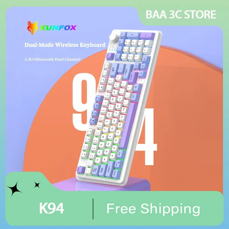 K94-Wireless-Bluetooth-2-4G-Dual-mode-Mechanical-Touch-Keyboard-RGB ...