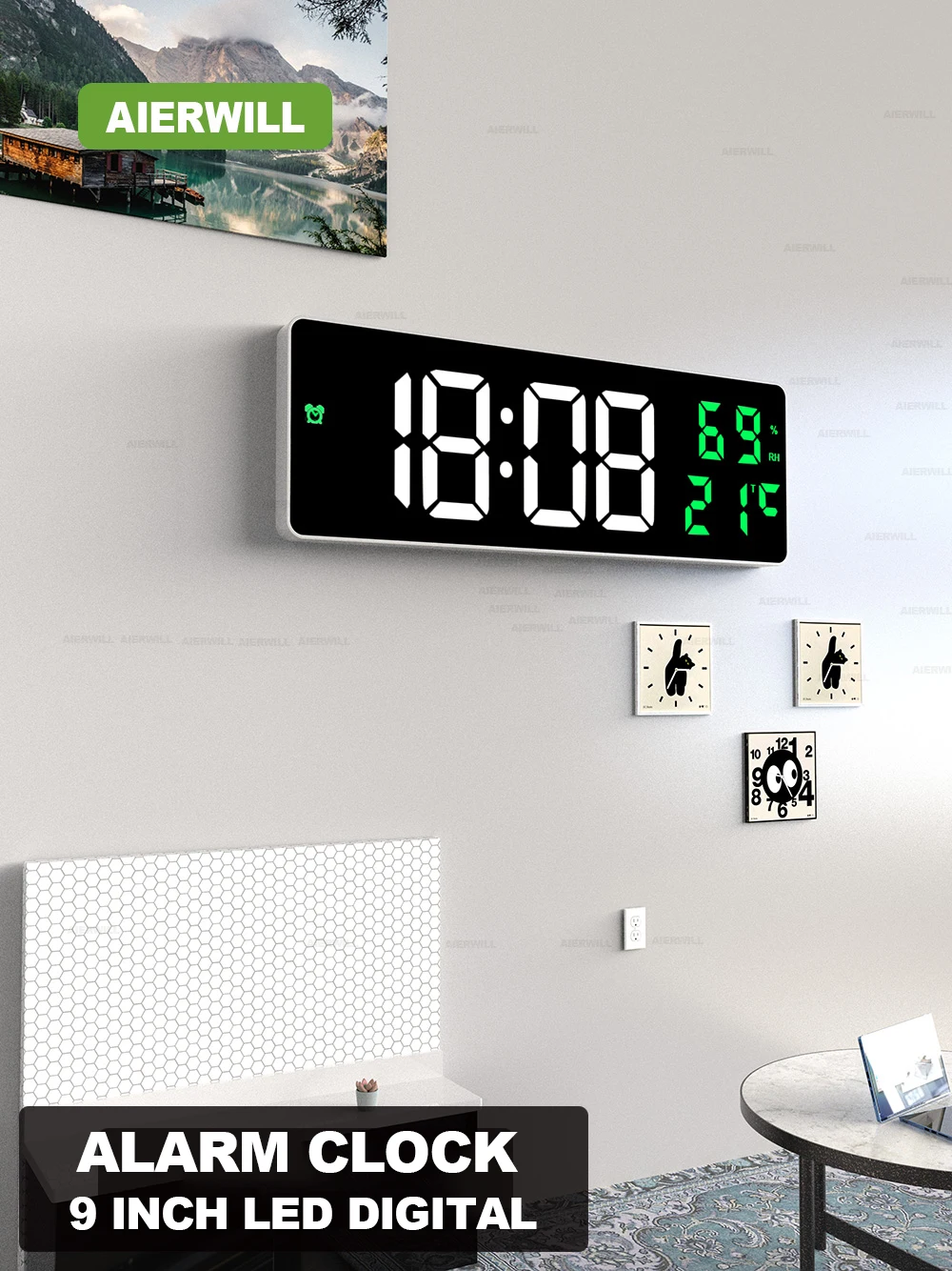 Rel-gio-de-parede-digital-com-grande-tela-LED-despertador-eletr-nico ...