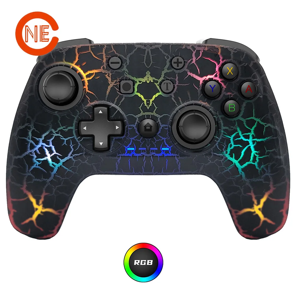 NE RGB LED Bluetooth Gamepads Control inalámbrico para Nintendo Switch ...