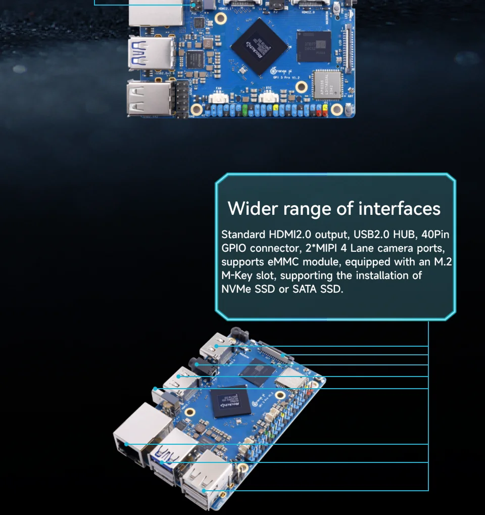 Orange Pi 5 Pro (4GB RAM) - Orange Pi - Arduino, Raspberry Pi, NodeMCU, IoT, Nvidia, Lora, AI ...