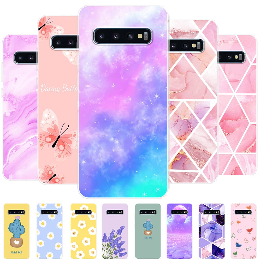 For Samsung S10 Case Printing Phone Cases Cover For Samsung S10+ Plus Silicone Soft Shell Coque ...