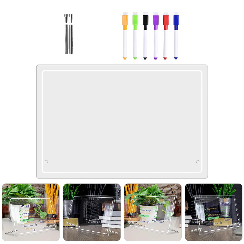 1-Set-of-Acrylic-Whiteboard-for-Desk-Tabletop-Dry-Erase-Board ...