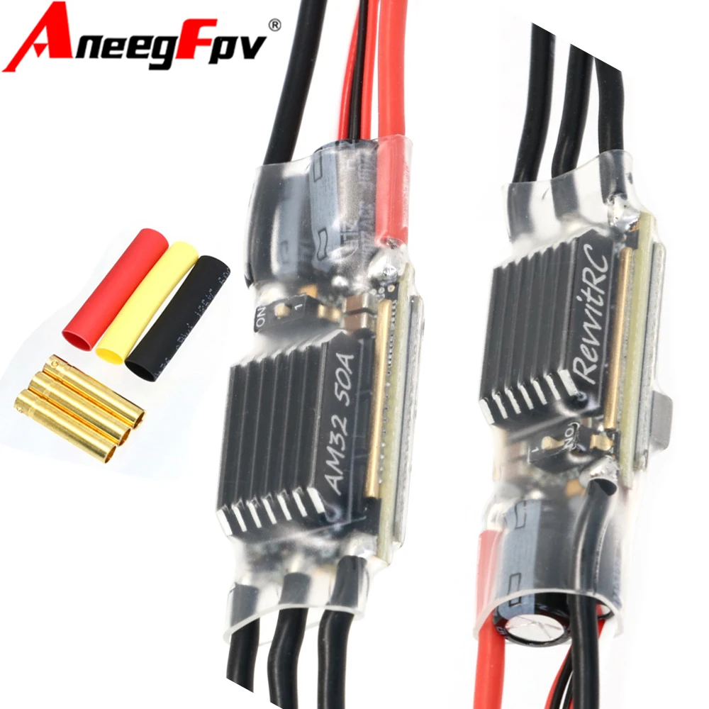 RevvitRC 50A Brushless ESC AM32 APE32 BEC 7.4-8.4V 2-6S for 1/8 1/10 ...