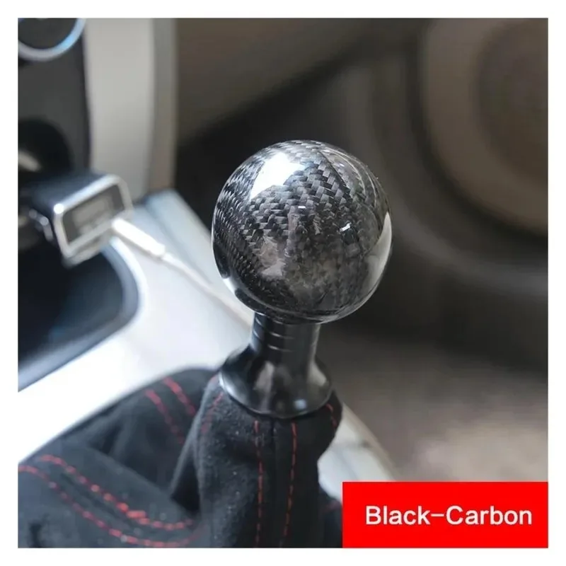New Gear Shift Knob Carbon Fiber Car Gear Shift Knob Shifter Lever ...