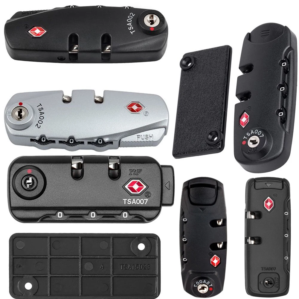 TSA 3 Digit Password Lock Steel Wire Security Lock Suitcase Luggage ...