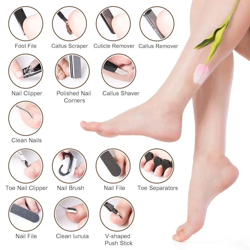 27PCS Pedicure & Foot Care Kit – Glow From Nature
