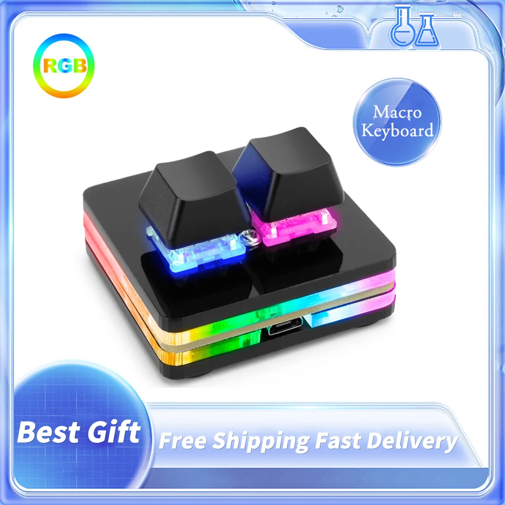 Osu Gaming Keyboard Macro Keyboards Rgb Led 2 Key Copy Paste Mini Keypad For Photoshop Cad