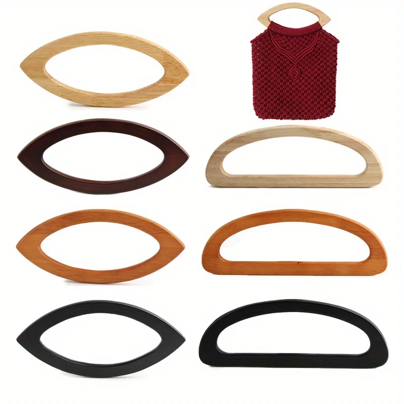 2PCS-solid-wood-spliced-D-shaped-handles-oak-woven-handbag-handles ...