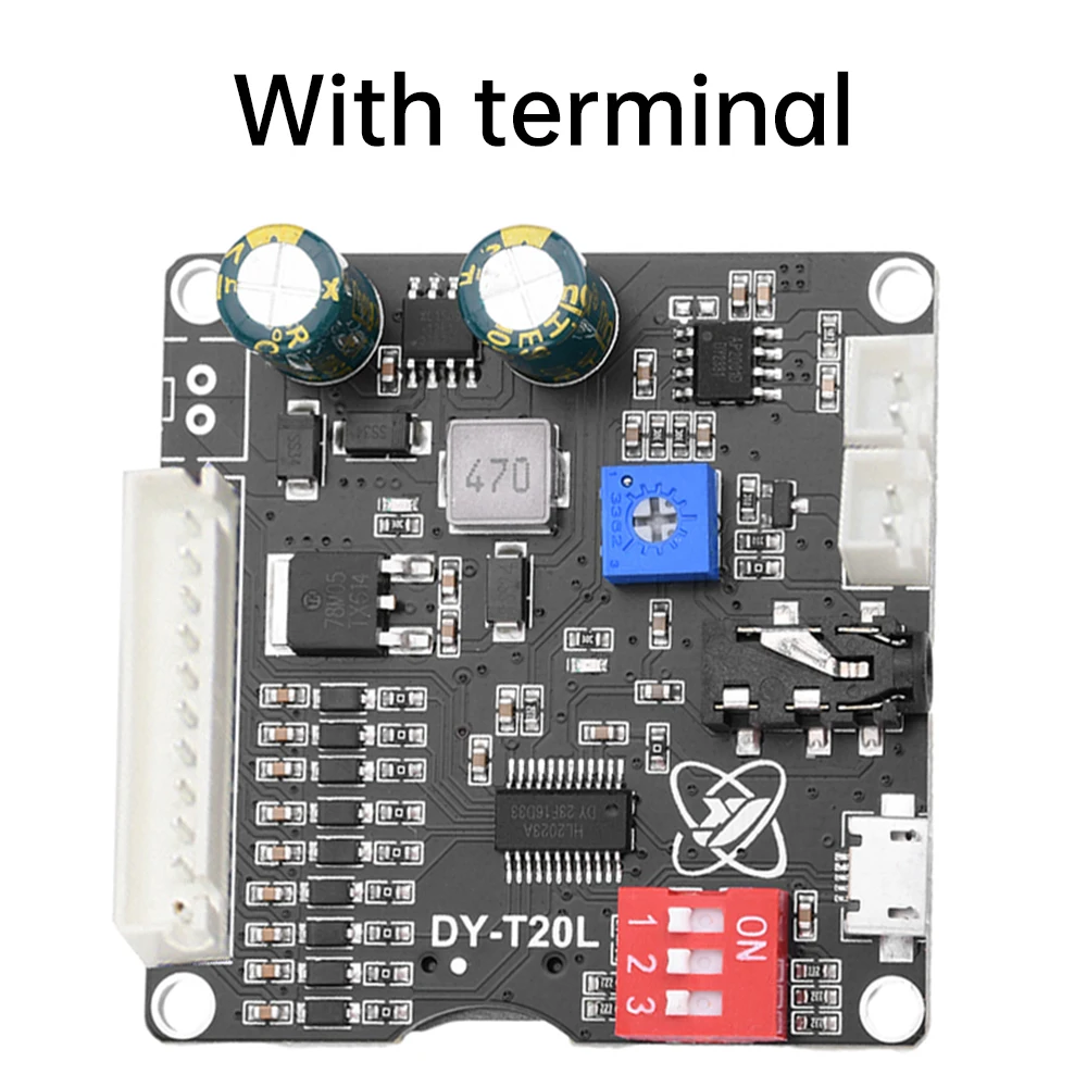 DC6V-35V 10W/20W Voice Playback Module Board T20L Micro Playback Serial ...