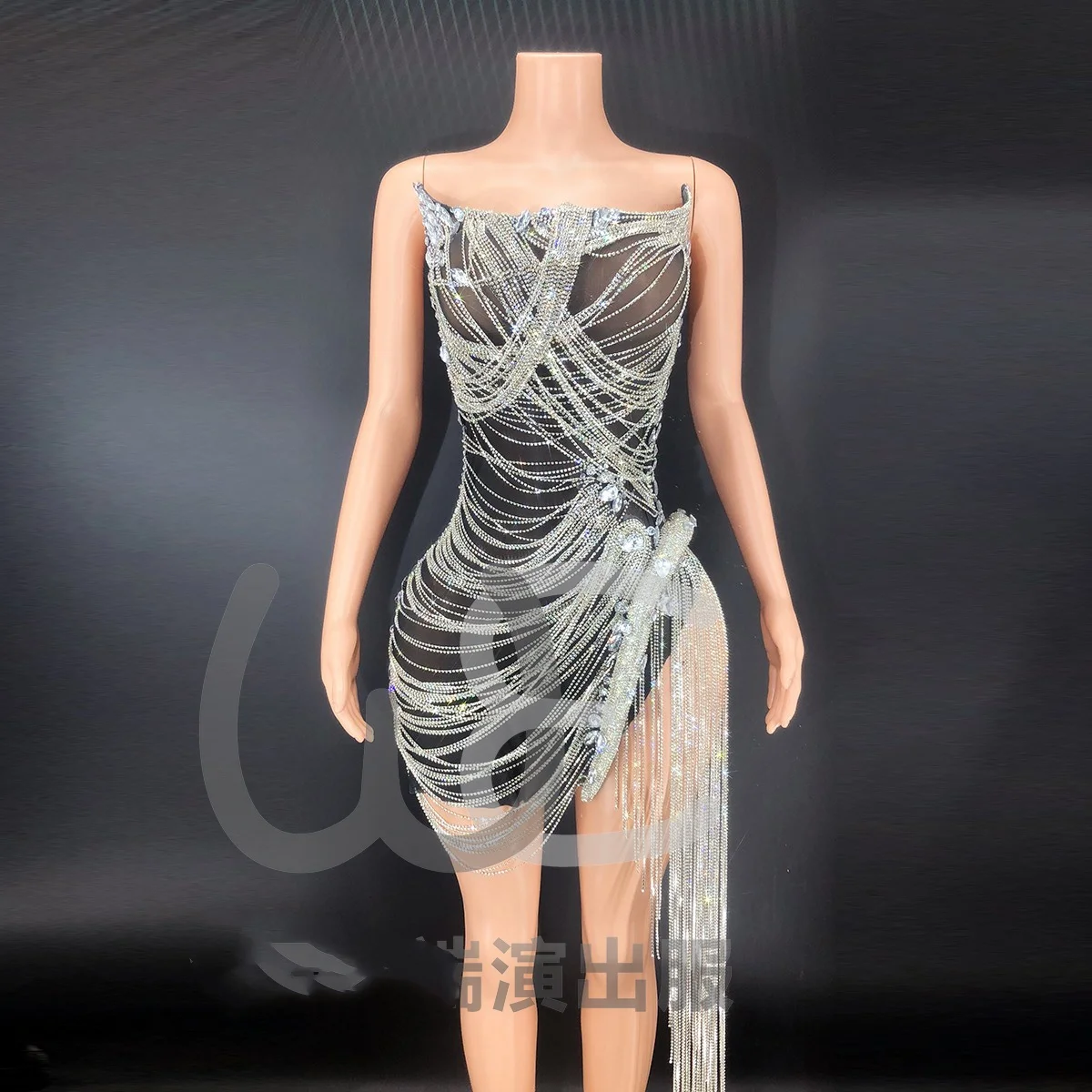 The-catwalk-bar-costume-is-full-of-diamonds-flash-diamonds-tassels ...