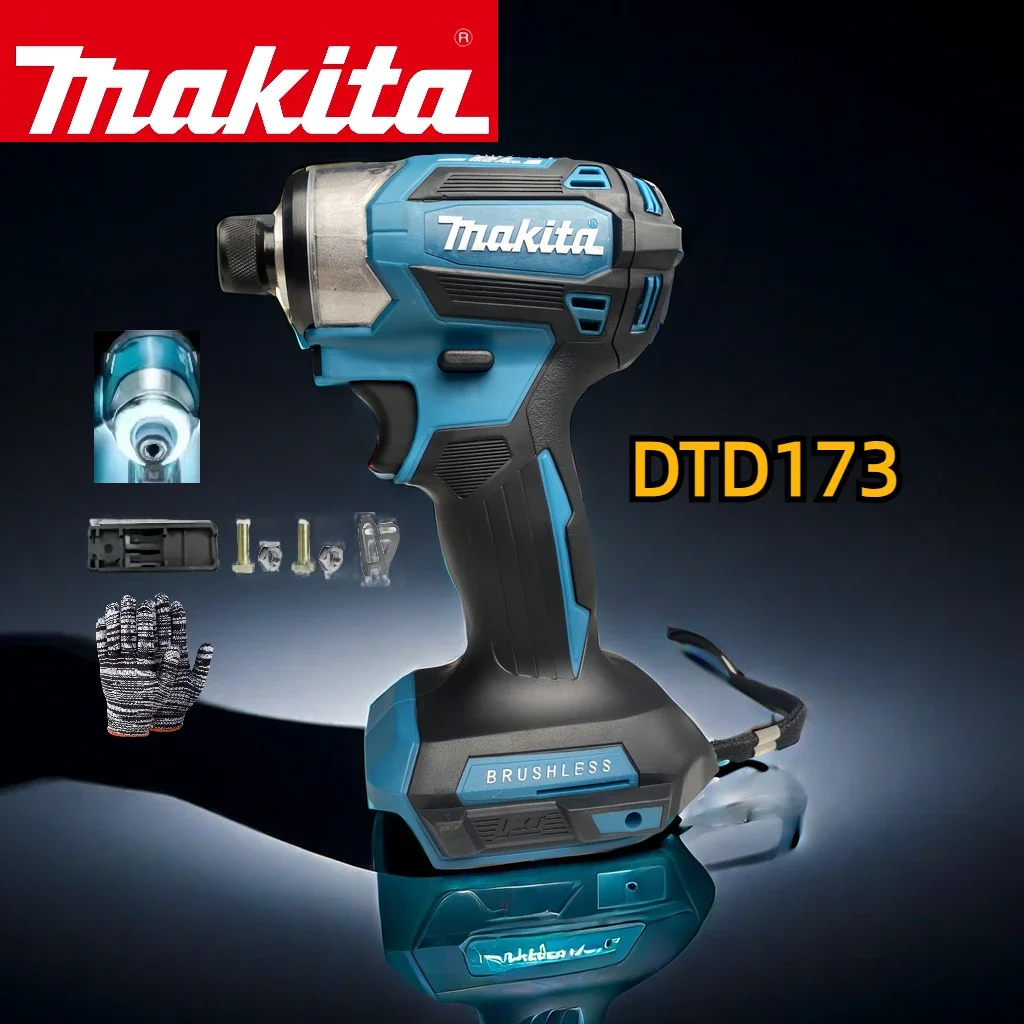 Makita-DTD173-handheld-electric-drill-180N-M-batch-torque-screwdriver-18V-brushless-impact-drill ...