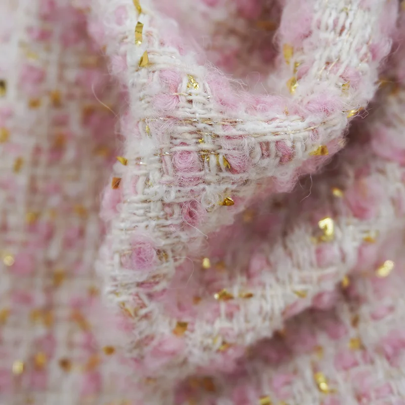 The-Pink-Golden-Thread-Wool-Tweed-Fabric-For-Coat-Tissu-Au-M-Tre.jpg