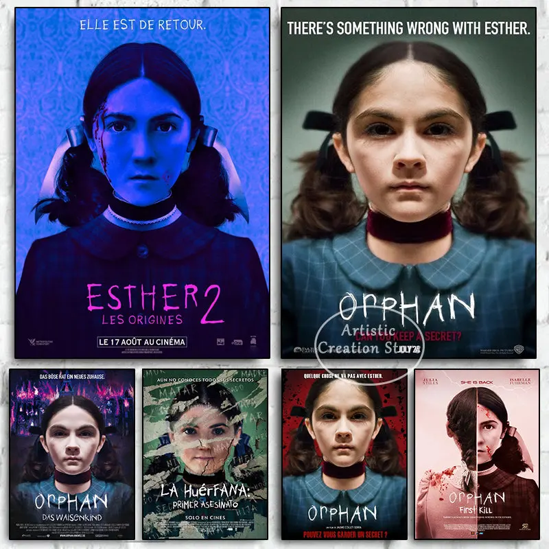 Orphan: First Kill Movie Posters Classic Horror Film Orphan Canvas ...