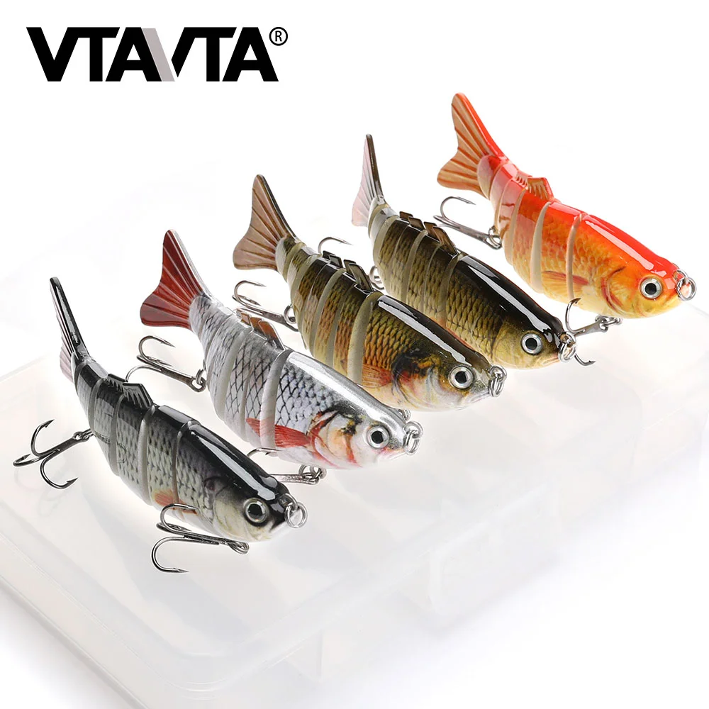 VTAVTA 5pcs Fishing Lures Set Wobblers Crankbaits Fishing Box For Wobblers Swimbait Artificial ...