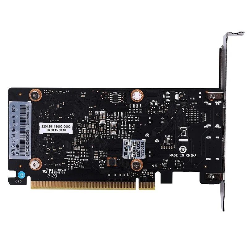 GeForce tarjeta gráfica GT 1010, LP 2GD4, 2GB, 64 bits, 14Nm, GP108, 2 ...