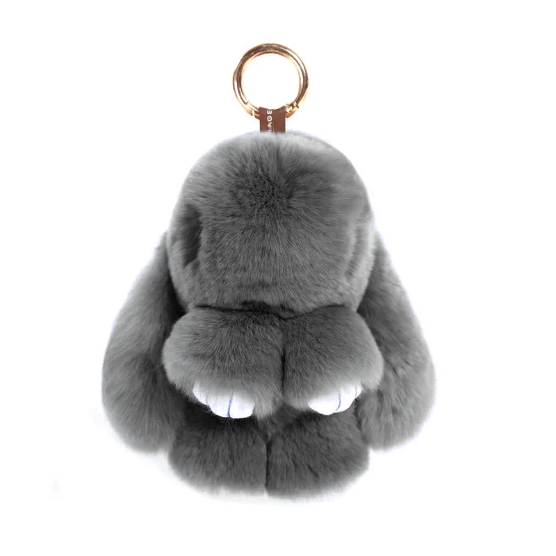 Fur Bunny Rabbit Keychain Fashion | Rabbit Fur Trinket Doll Jewelry ...