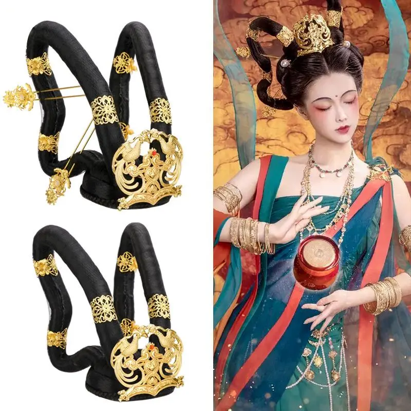 Feitian-Dance-Wig-Dunhuang-Style-Wig-Hairstyle-Headdress-For-Hanfu ...