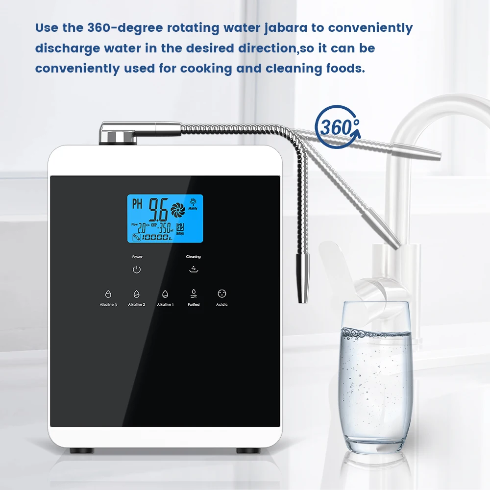 11-Plates-Platinum-Coating-Alkaline-Water-Ionizer-Machine-Household-PH ...