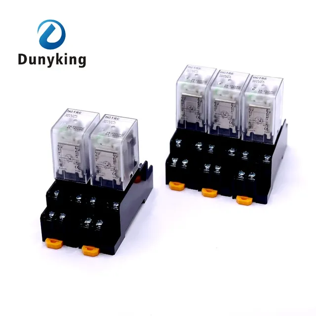 5pcs MY2P HH52P MY2NJ 12V 24V DC / 110V 220V AC coil general purpose DPDT micro mini relay with ...