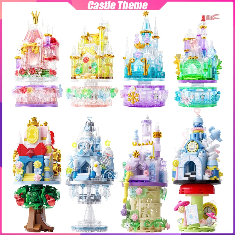 Fairy Tale Castle Micro Building Blocks Desktop Decoration Puzzle ...