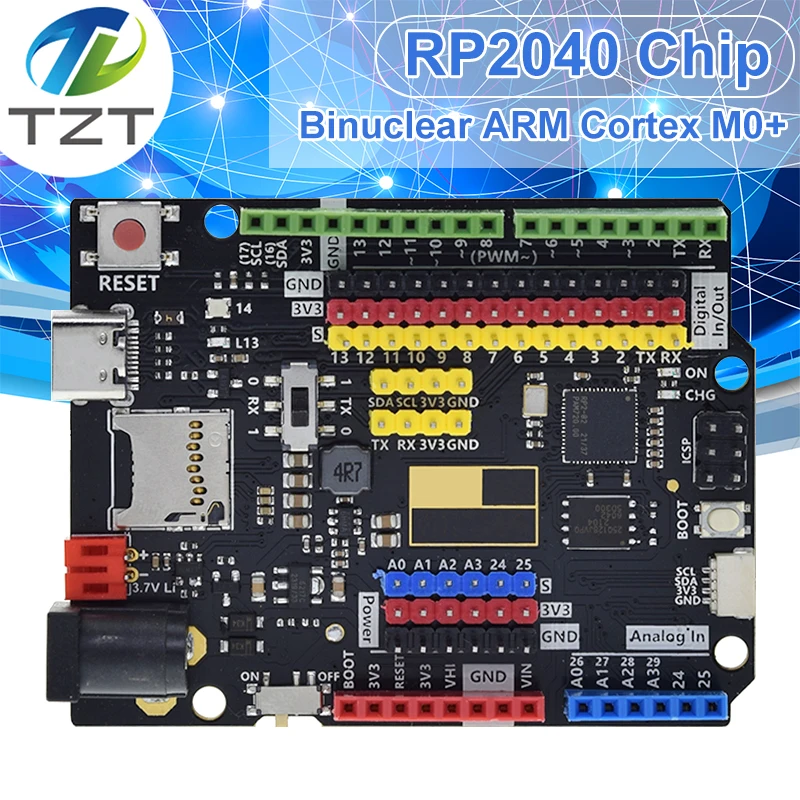 Raspberry-PI-UNO-RP2040-Development-Board-Type-C-USB-16MB-Programming-Learning-Controller-Core ...