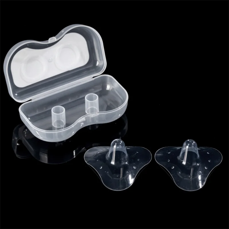 2Pcs Silicone Breastfeeding Nipple Protectors Feeding Mother Nipple ...