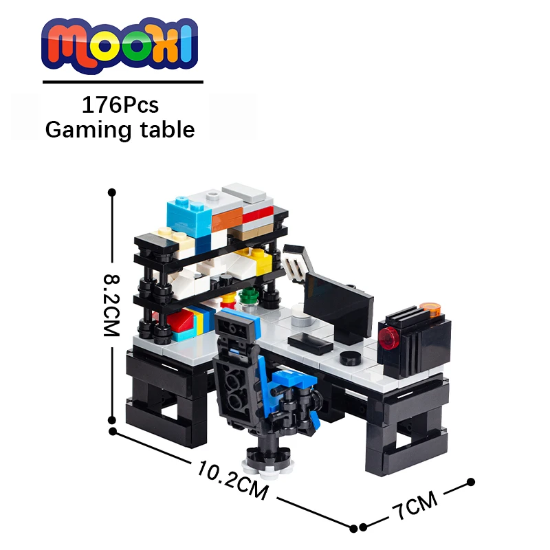 MOC4045-City-Series-Computer-Desk-Brick-Furniture-Street-View-Building ...