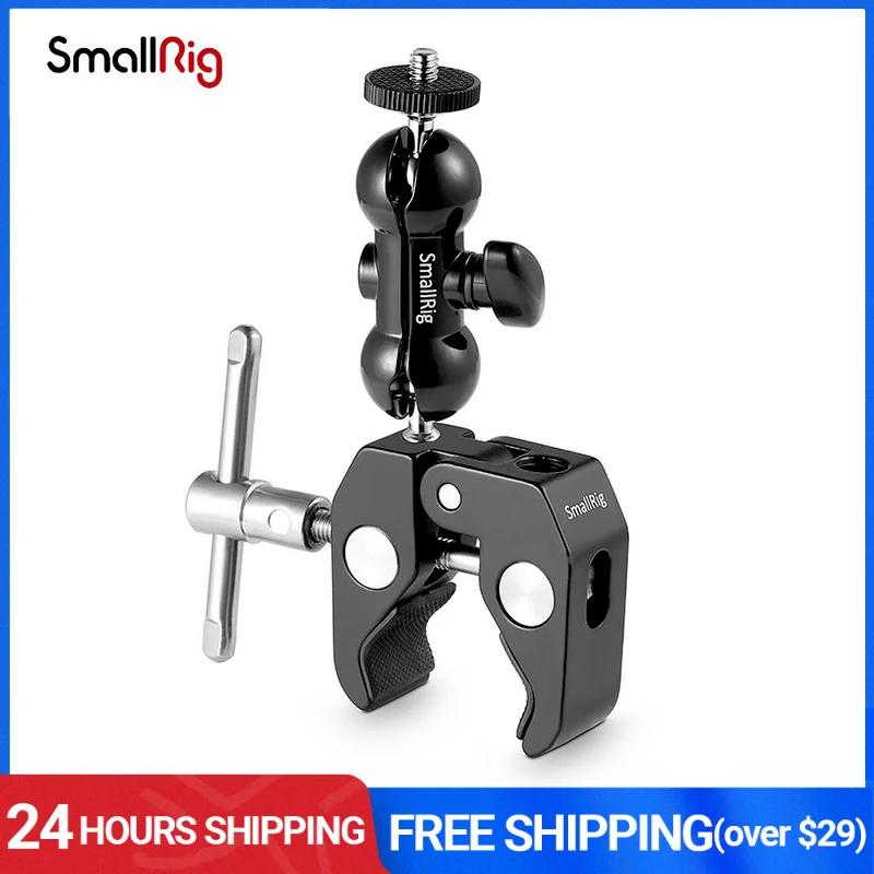 SmallRig Double BallHead with Clamp & 1/4" Screw For DJI Ronin Gimbal ...