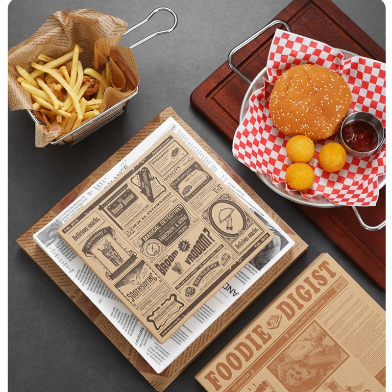 Restaurant Deli Paper Sheets 13 Round Food Paper Sheets - 100 Pack ...