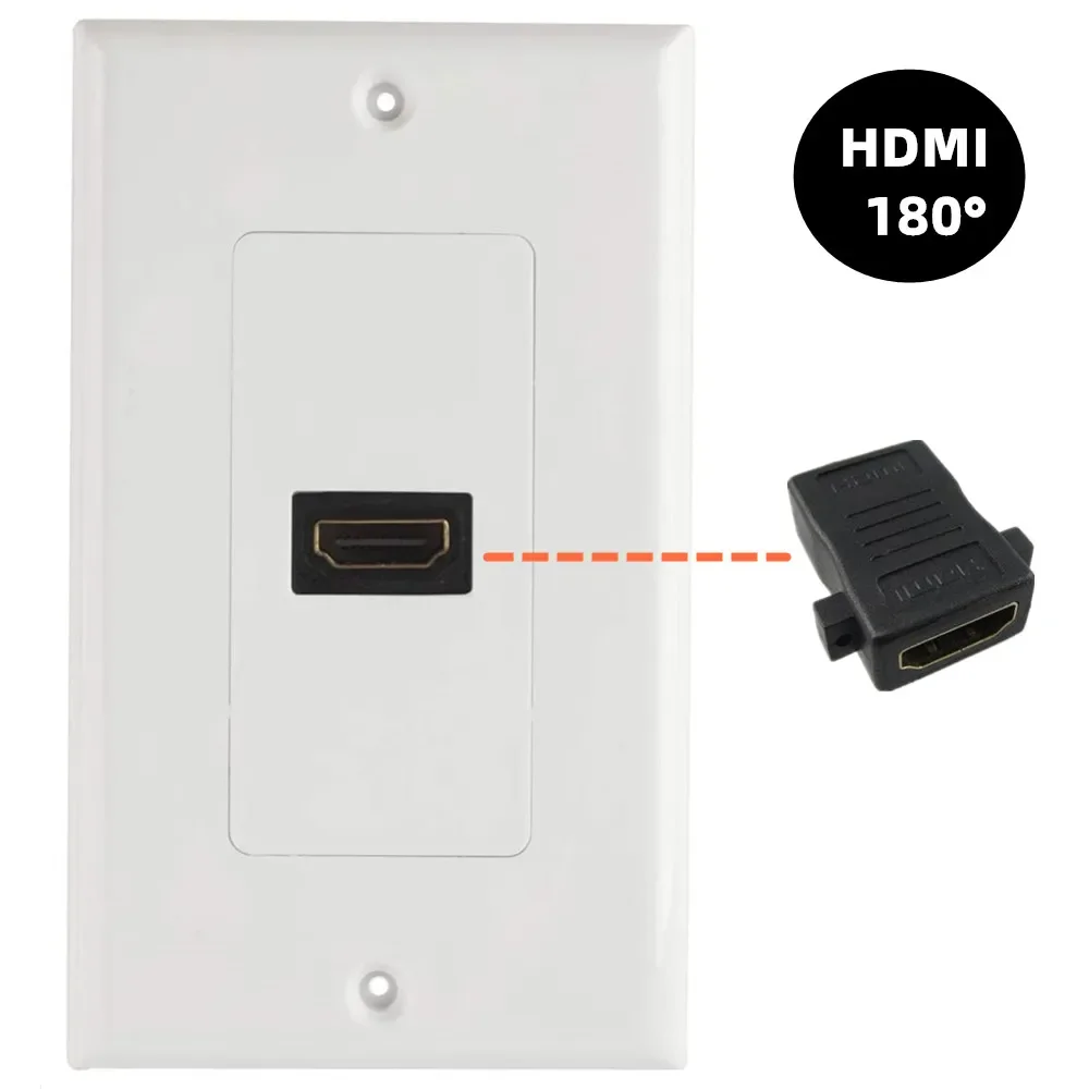 1-Port-Gold-Plated-HDMI-Wall-Plate-Single-Outlet-Port-Insert-4K-60Hz ...