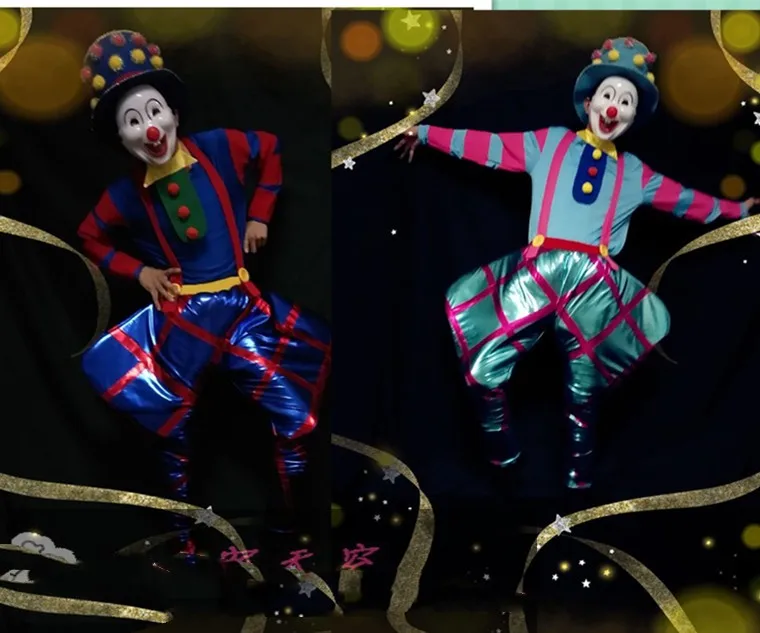 Featured-clown-costume-Lake-blue-sapphire-diamond-lattice-costume ...