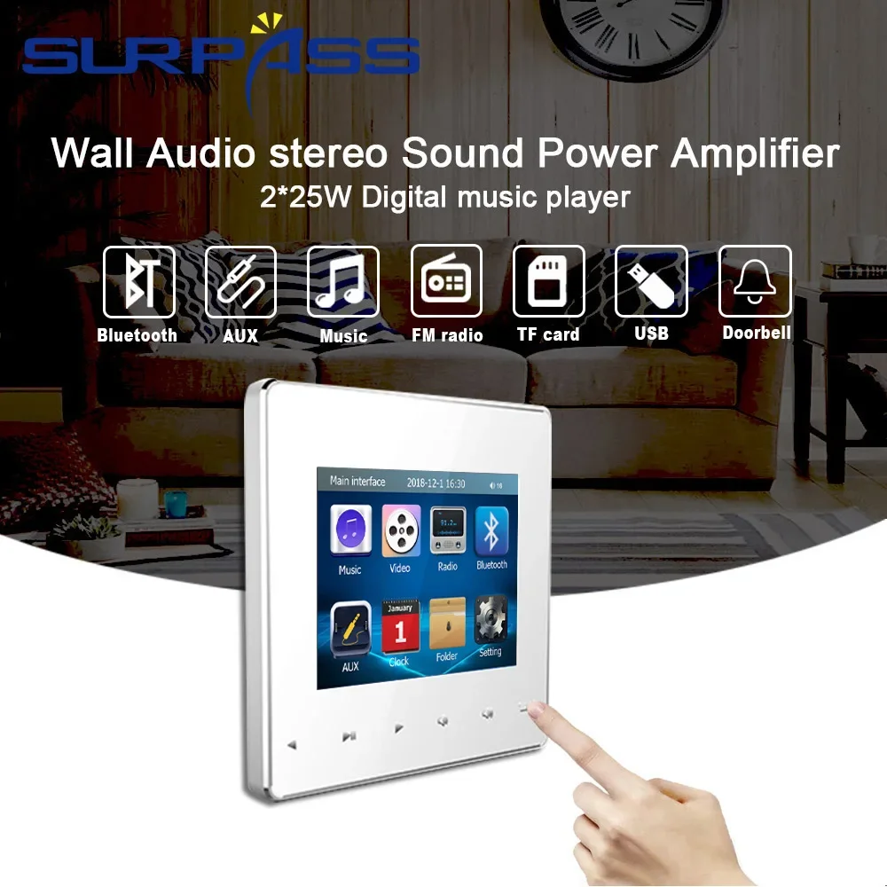 CMX On Wall Amplifier With Bluetooth/TF/AUX/FM,4×25W, 10/23/2023