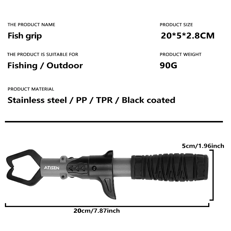 Stainless Steel Professional Fishing Lip Grabber Tool – Living Outdoor Shop