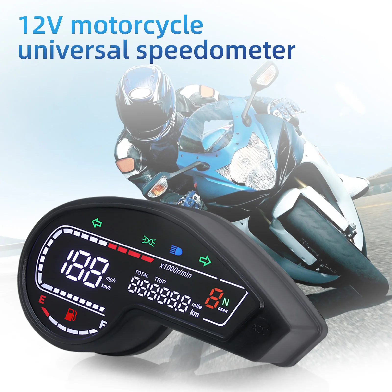 Digital-LED-Odometer-Speedometer-Tachometer-for-Honda-NXR150-NXR125 ...