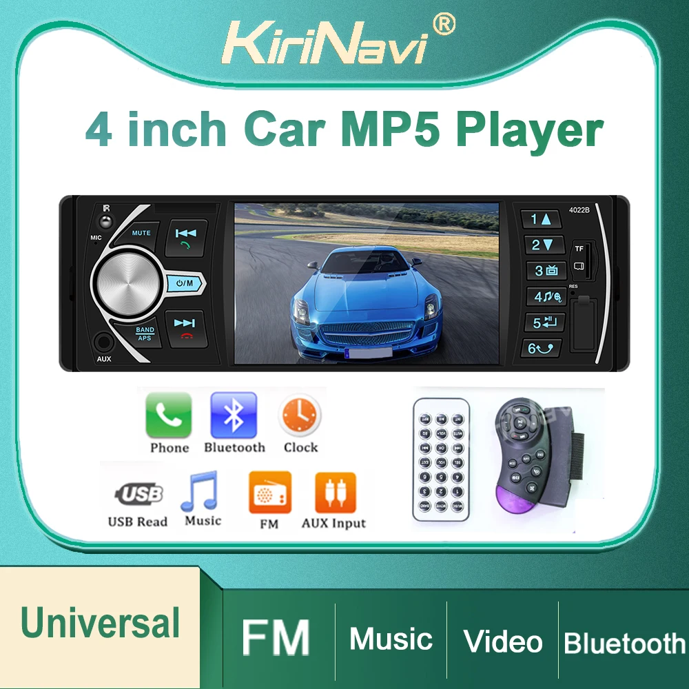 Kirinavi-4-Inch-Auto-1-Din-MP5-Music-HD-Video-Car-Radio-Multimedia ...