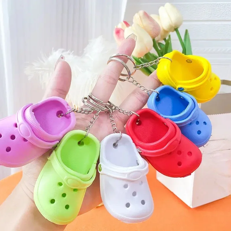 Mini-Slipper-Keychain-Cute-Fun-Hole-Shoes-Key-Chain-Ring-Purse-Bag ...