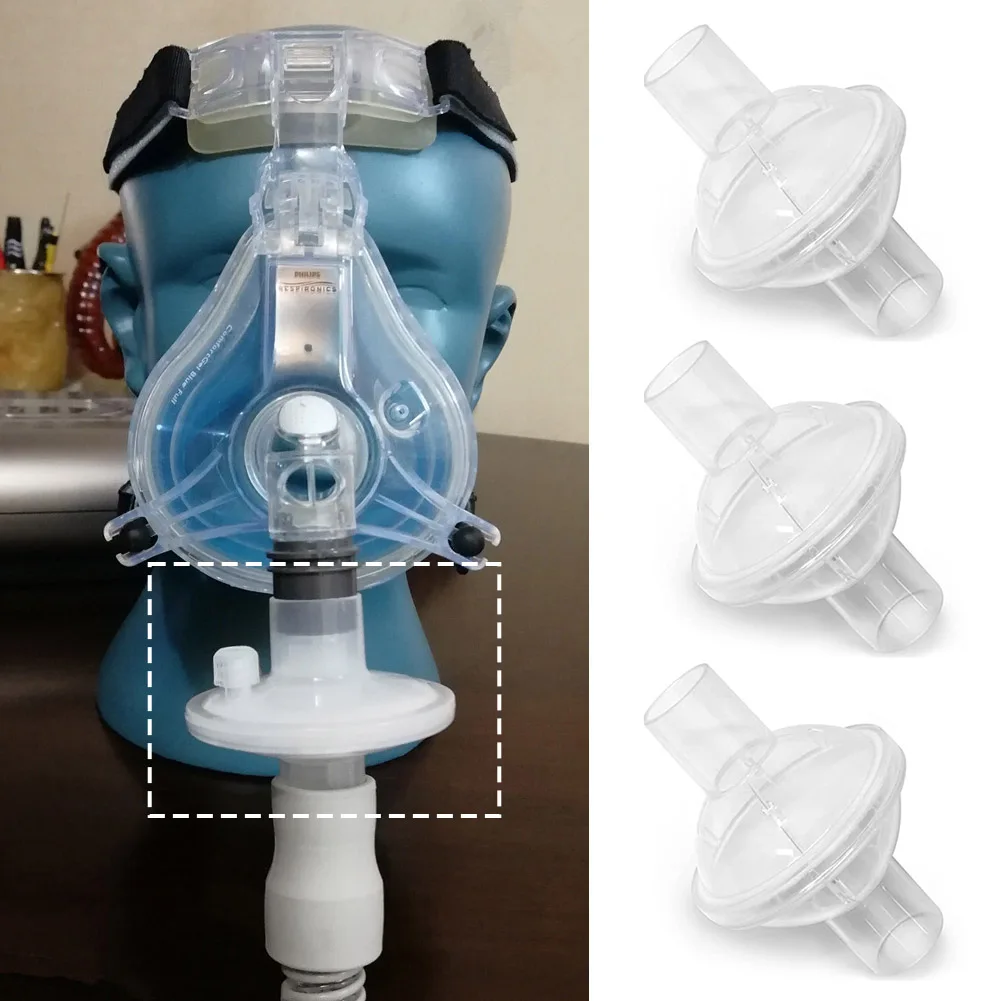 3/1Pc Transparent CPAP Breathing Filter Bacterial Virus Filter Hygienic ...