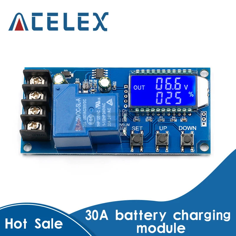 Dc 6-60v 30a Storage Battery Charging Control Module Protection Board ...