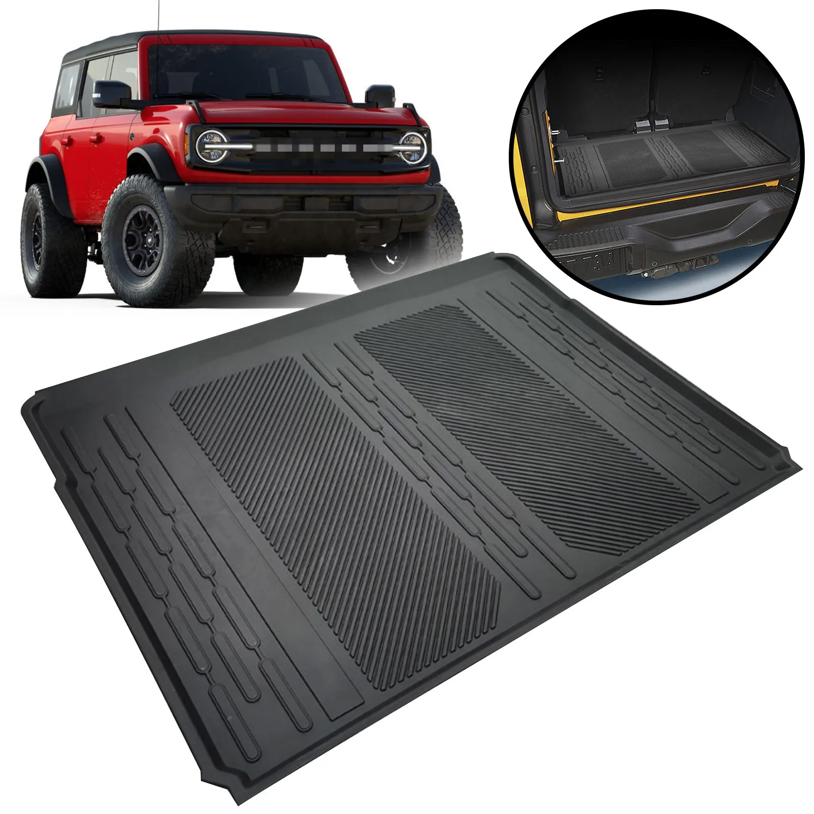 Fit-for-2021-2022-Ford-Bronco-4-Door-Cargo-Liner-Rear-Trunk-Mat-Trunk ...