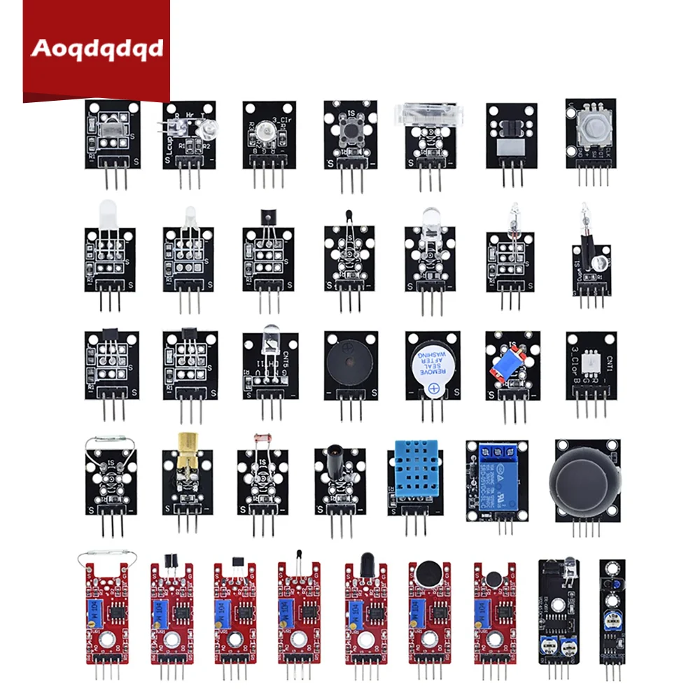 37 Sensor Kits Temperature Humidity Tilt Switch IR Receiver ...