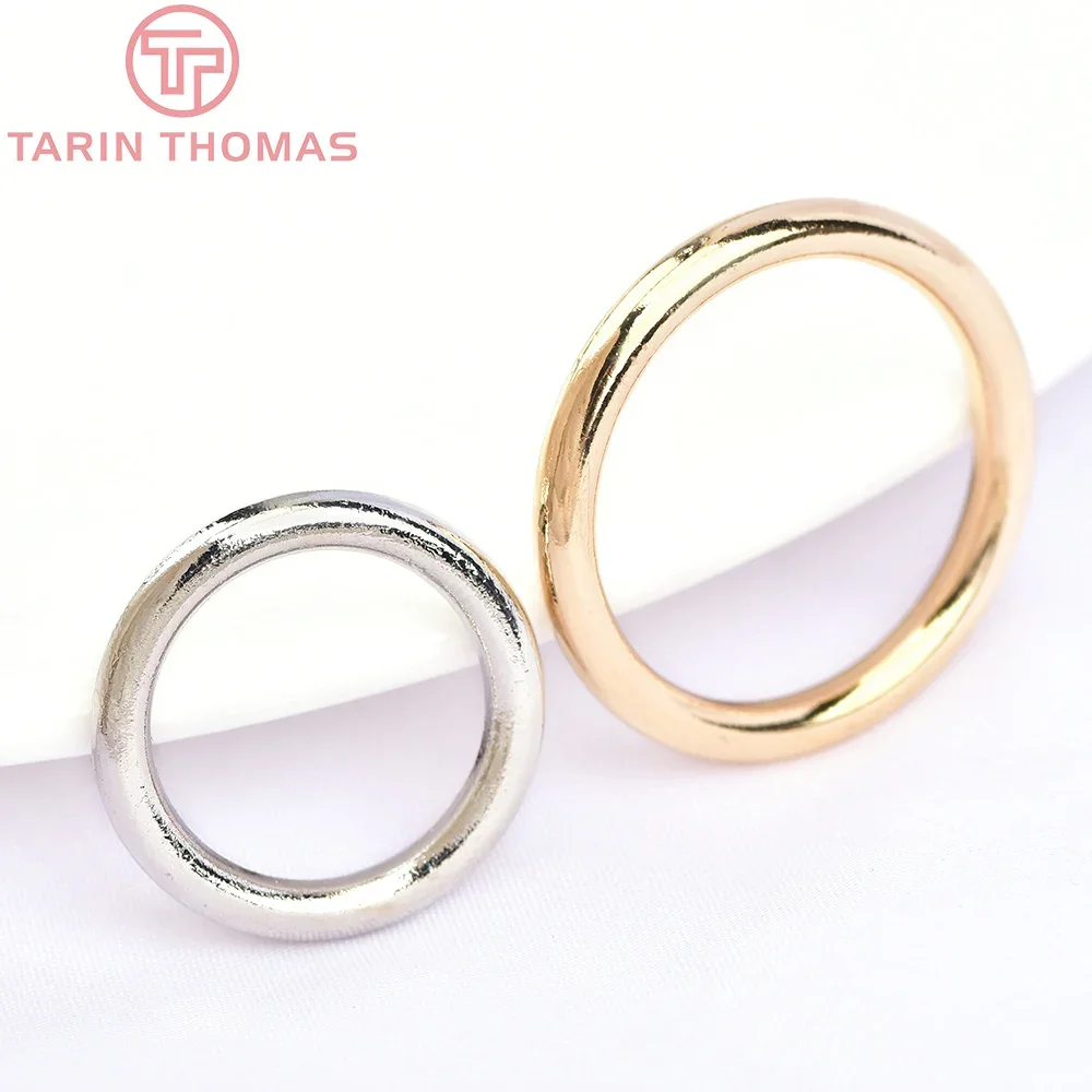 3838-10PCS-20MM-25MM-Champagne-Gold-Color-Plated-Brass-Closed-Jump ...