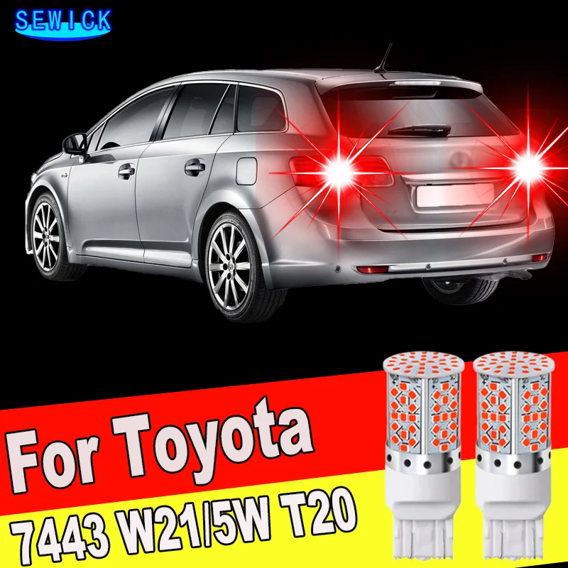 2×Car LED Brake Stop Tail Light Blubs For Toyota Avensis Aygo Camry ...