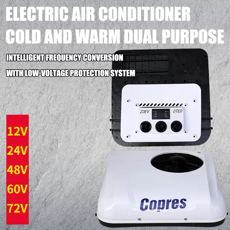 12/24V/48V/60V/72V Truck Overhead Car Air Conditioner Heating And ...