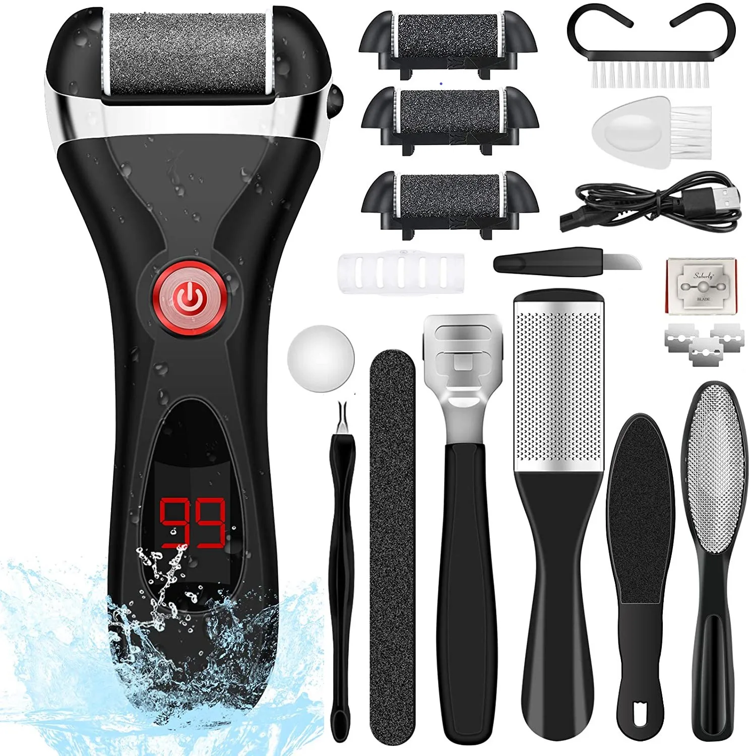 Electric-Foot-File-Grinder-Callus-Remover-Hard-Cracked-Dead-Dry-Skin ...