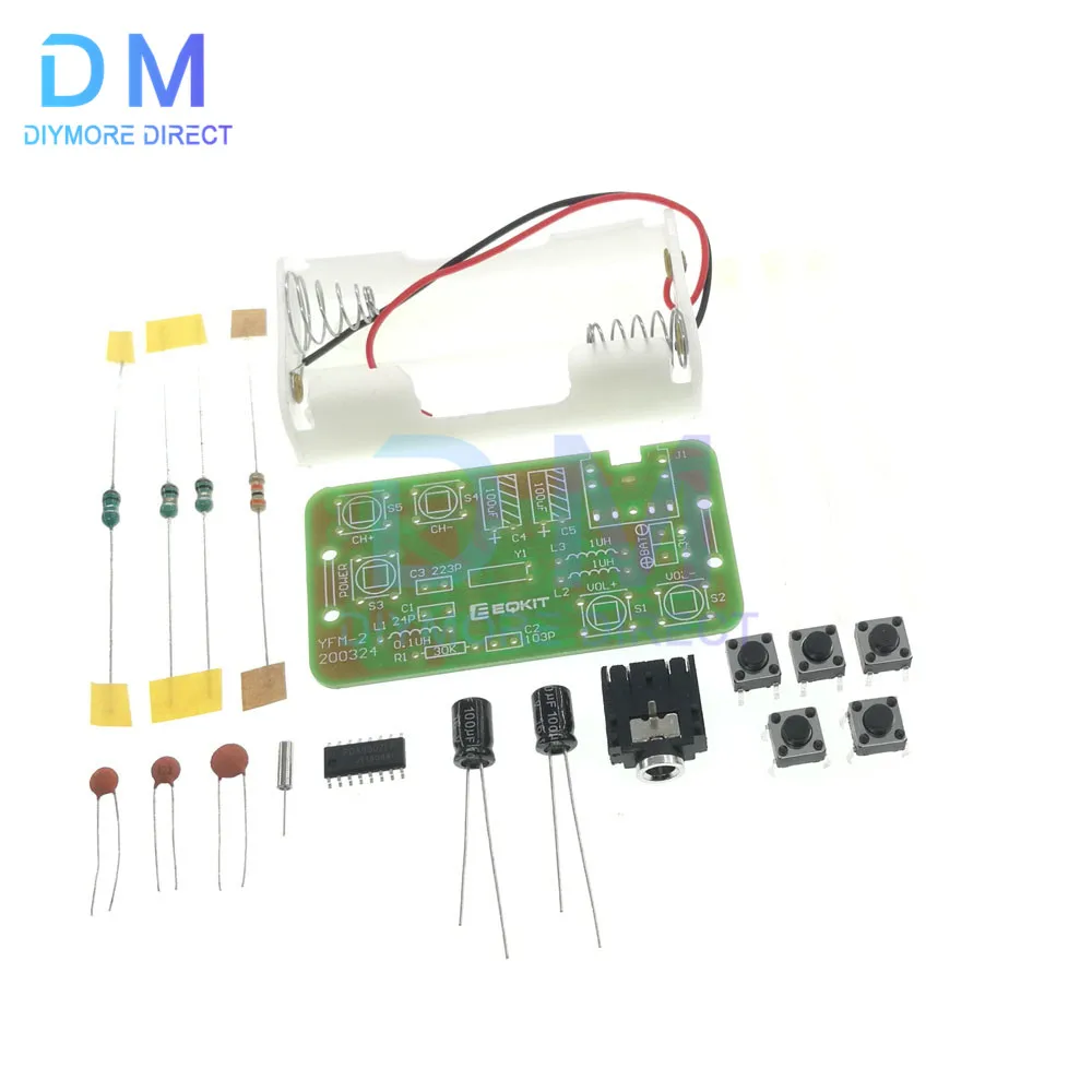 76-108MHz-FM-Stereo-Radio-DIY-Electronic-Kit-Wireless-FM-Receiver ...