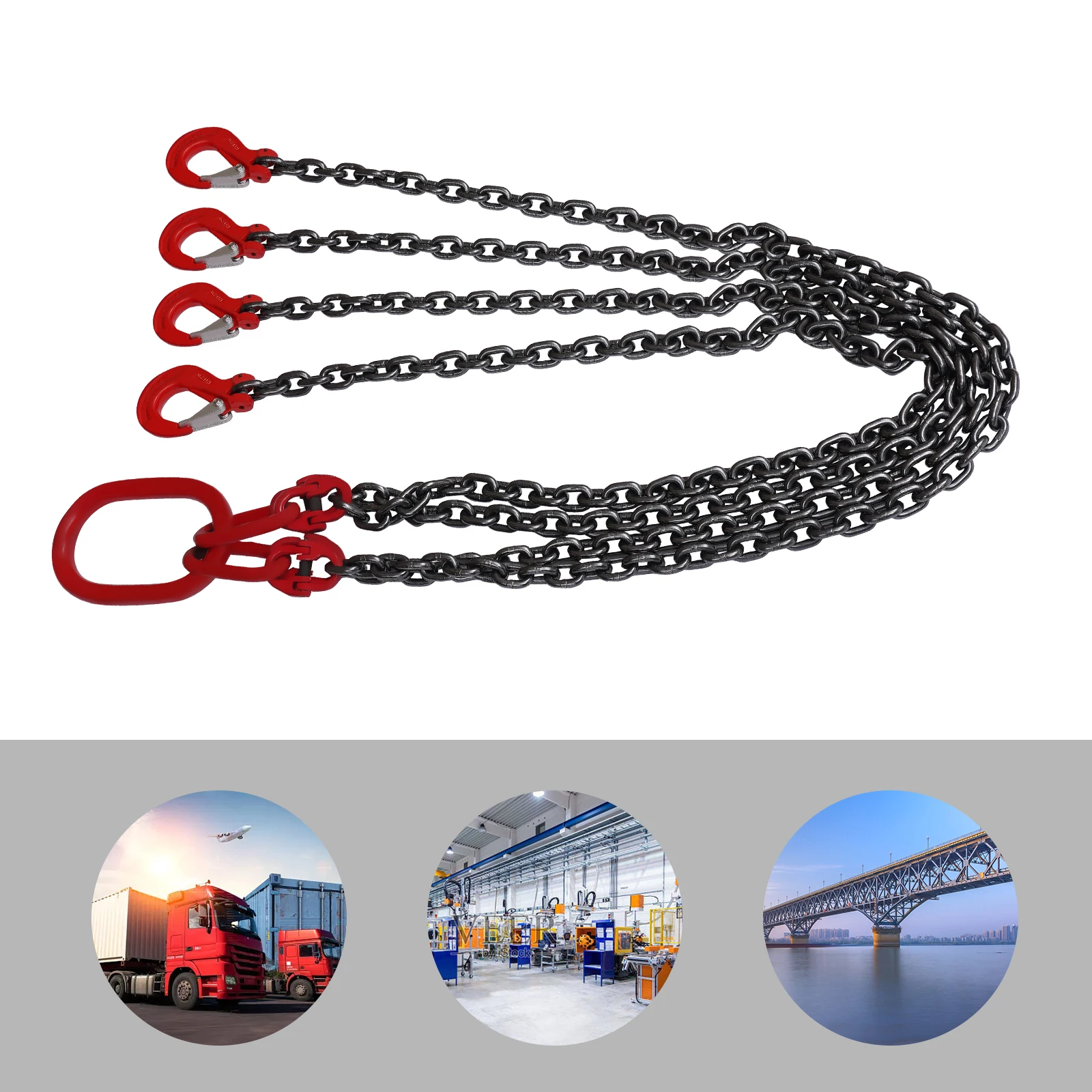 5-Ton-1-5m-4-Strand-Chain-Sling-Crane-Iron-Oil-Drum-Lifter-Clamp-Barrel ...