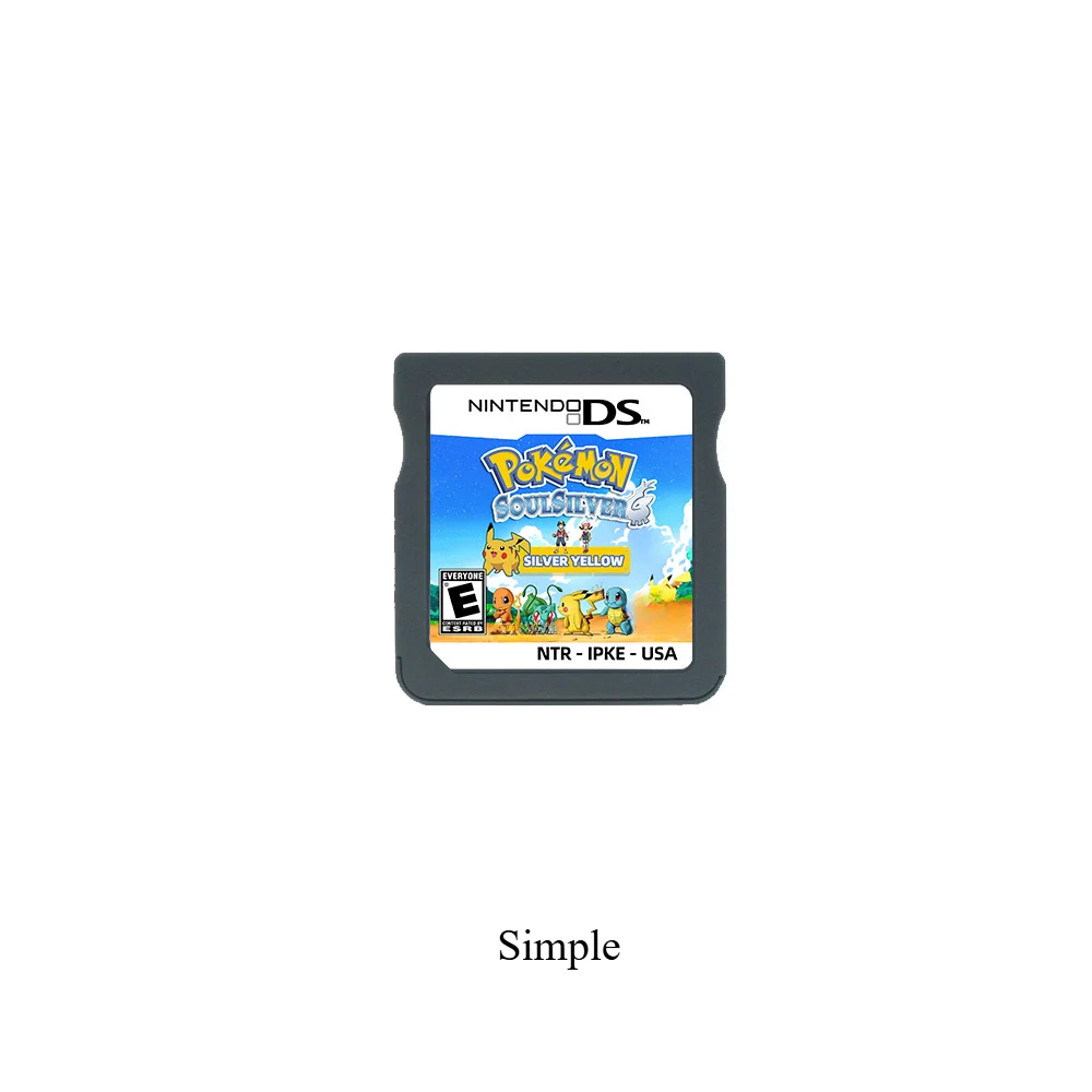 NDS Game Card New Pokémon American Edition English Silver Yellow Game ...