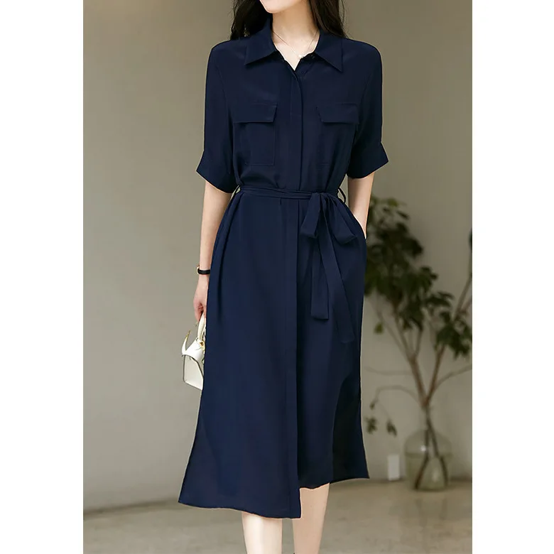 100% Natural Mulberry Silk Women's Dresses Elegant Dresses High Quality ...