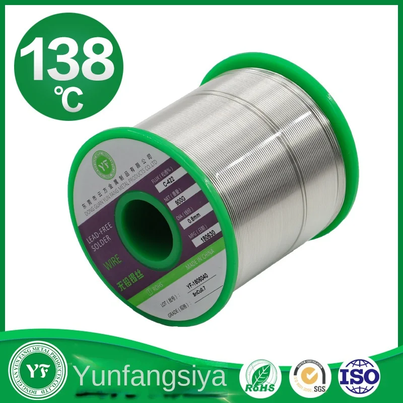 Sn42Bi58 500g 0.6mm Solder wire lead-free low temperature solid core ...